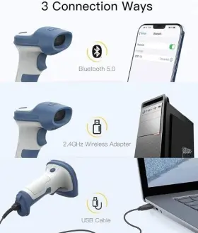 INATECK BS04001 Bt Usb Wireless Barcode Scanner Charging