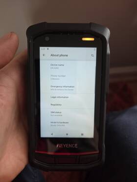 KEYENCE DX-A400 Android Barcode Scanner
